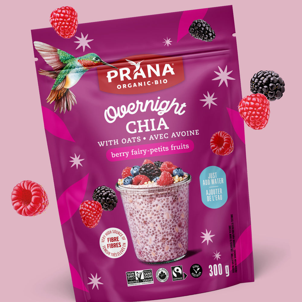 Overnight Chia - Berry Fairy Organic Oat & Chia Mix – Prana Foods USA
